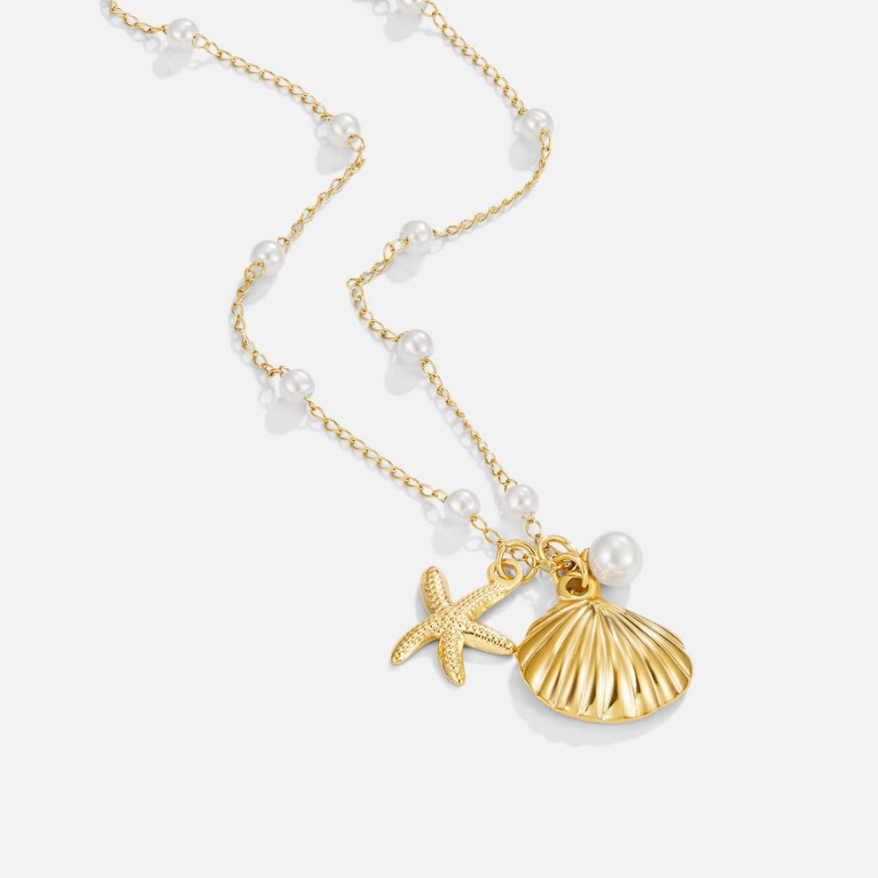 Aria Shell Charm Necklace – WAKESECTION
